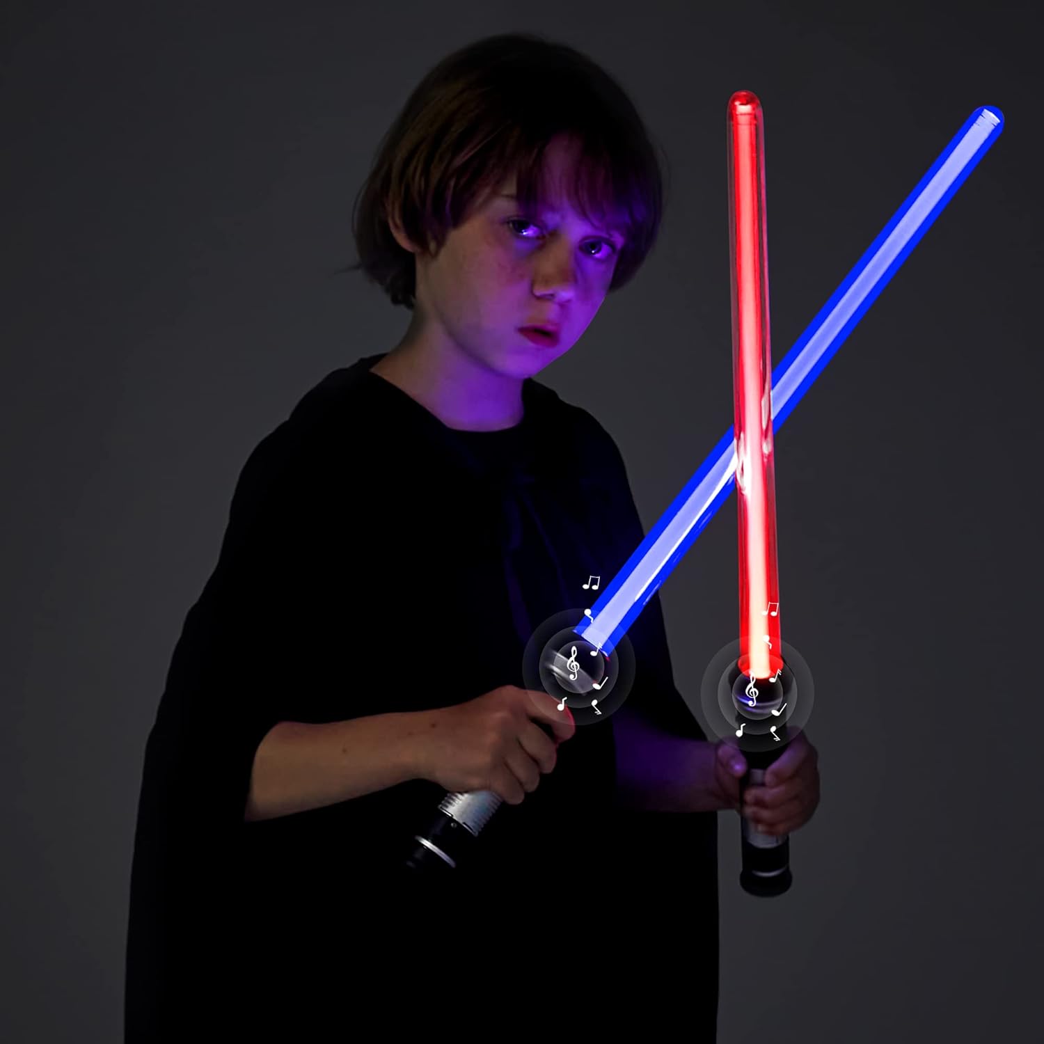 JOYIN 2-in-1 Light Up (6 Colors), Light Swords Set, LED Dual Swords ...