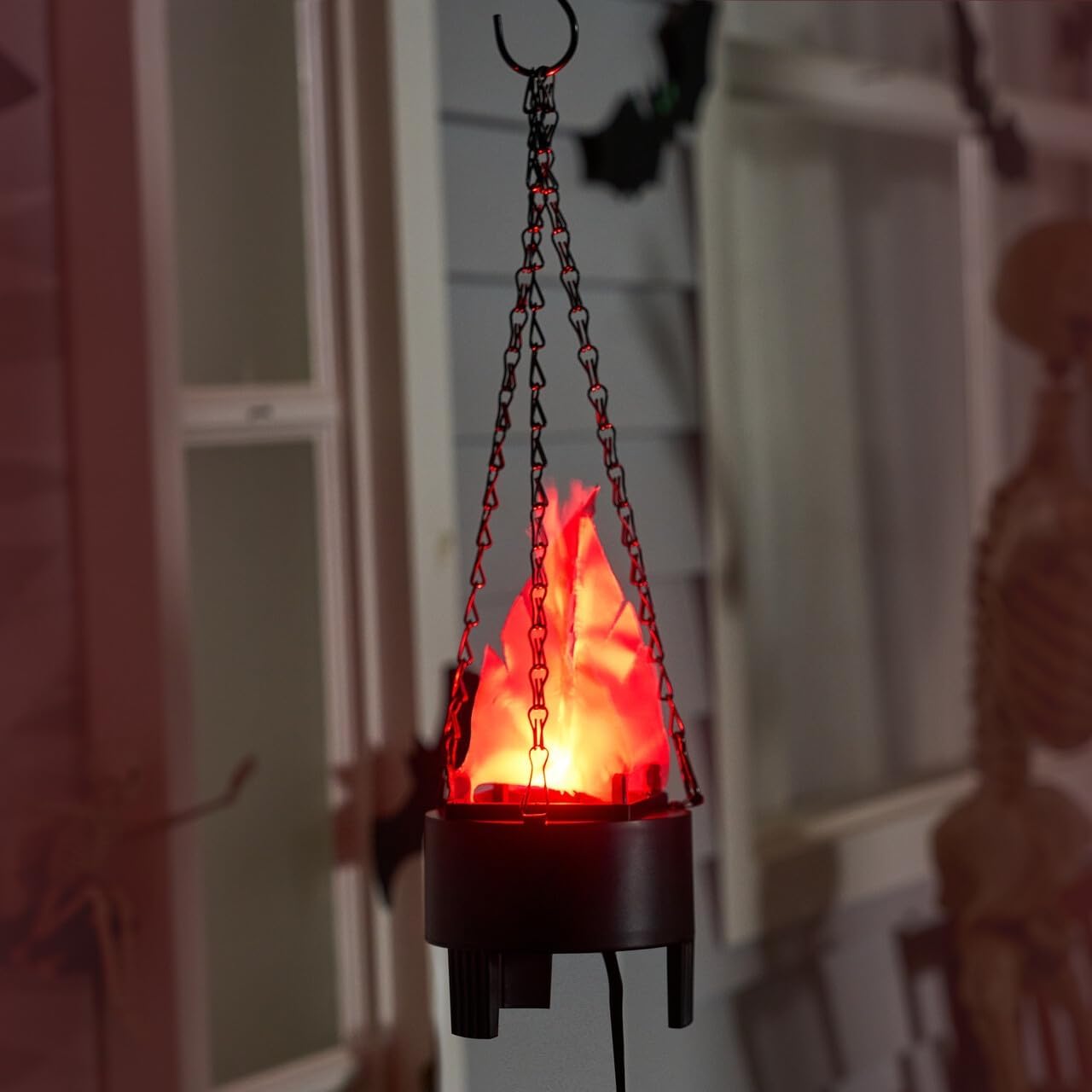 JOYIN Fake Fire Flames Lamp Artificial Campfire Halloween Decorations ...