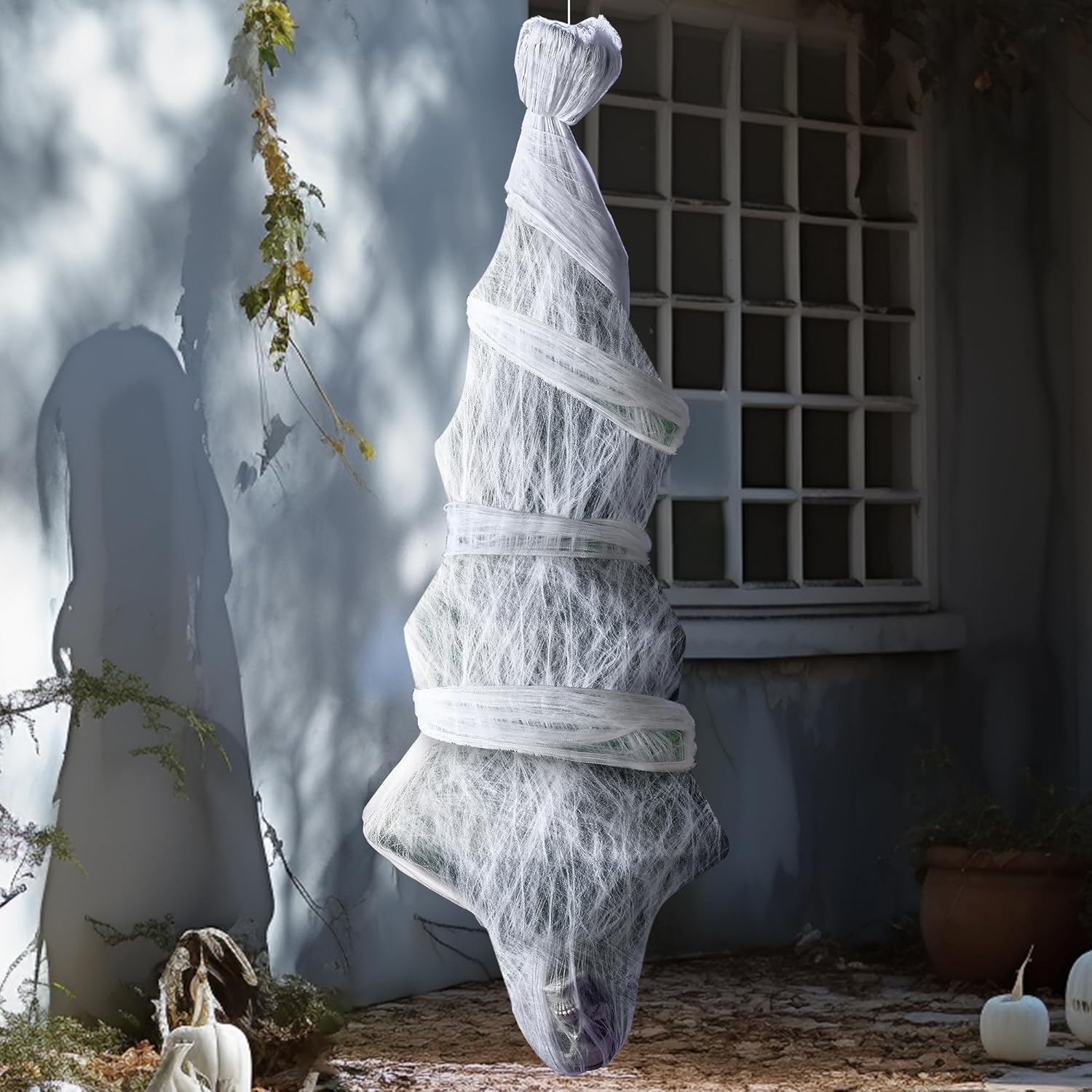 JOYIN 72″ Halloween Hanging Cocoon Corpse for Halloween Decorations ...