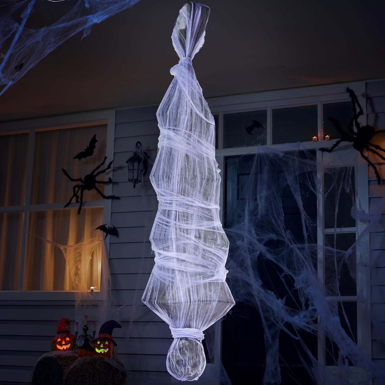 JOYIN 72″ Halloween Hanging Cocoon Corpse for Halloween Decorations ...