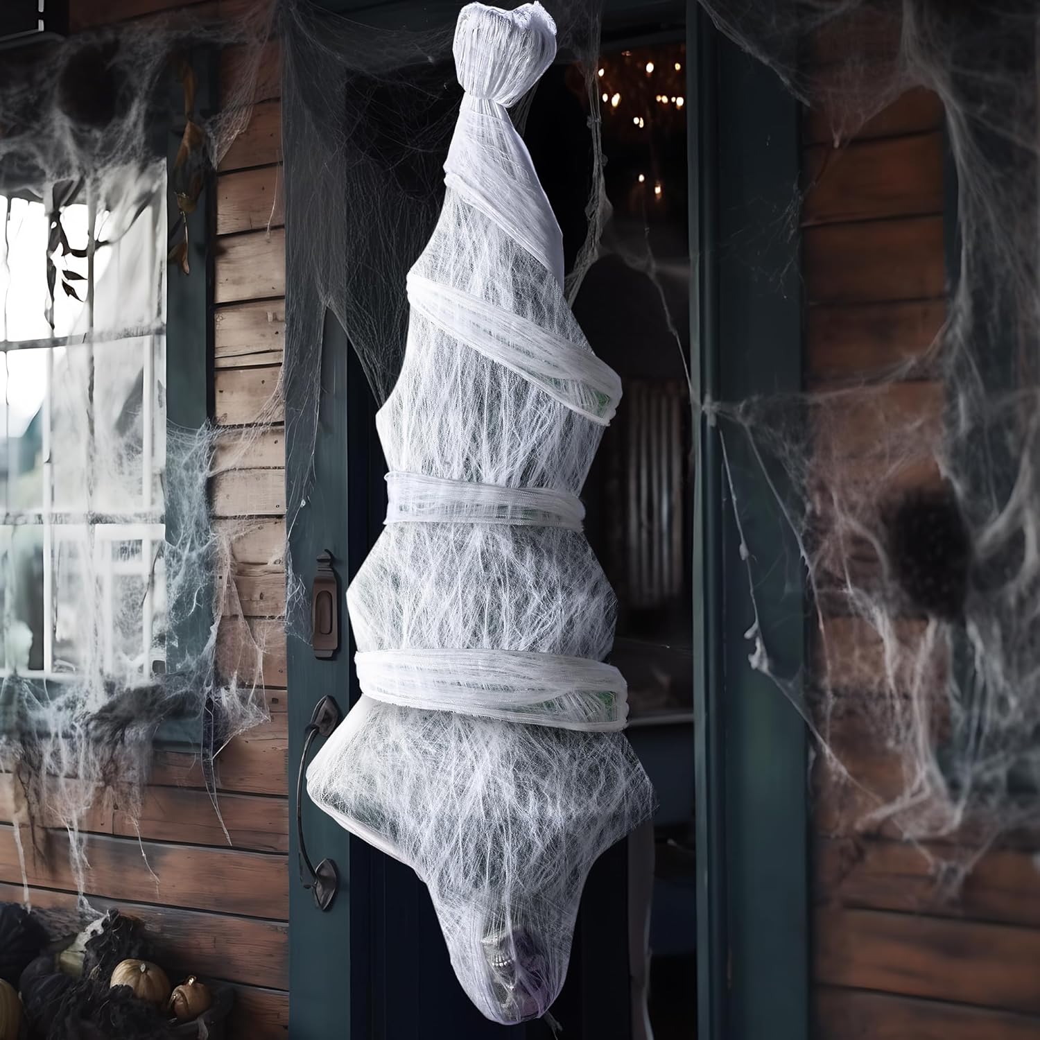JOYIN 72″ Halloween Hanging Cocoon Corpse for Halloween Decorations ...