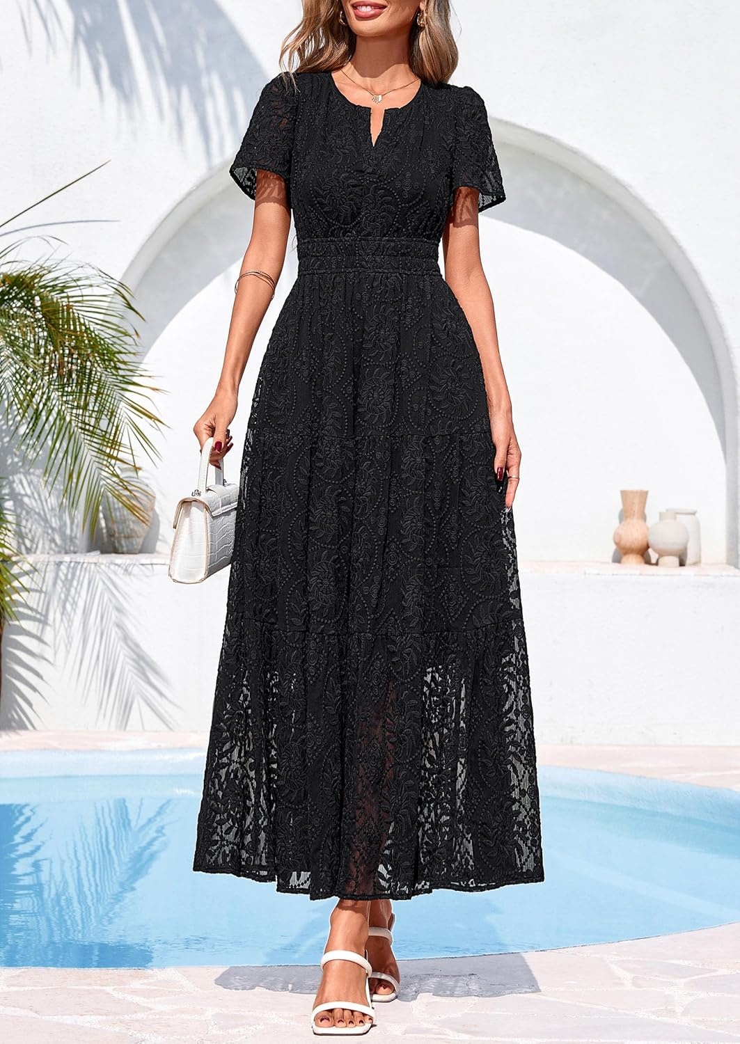 PRETTYGARDEN Womens Maxi Dress 2026 Floral Summer Spring Embroidered ...