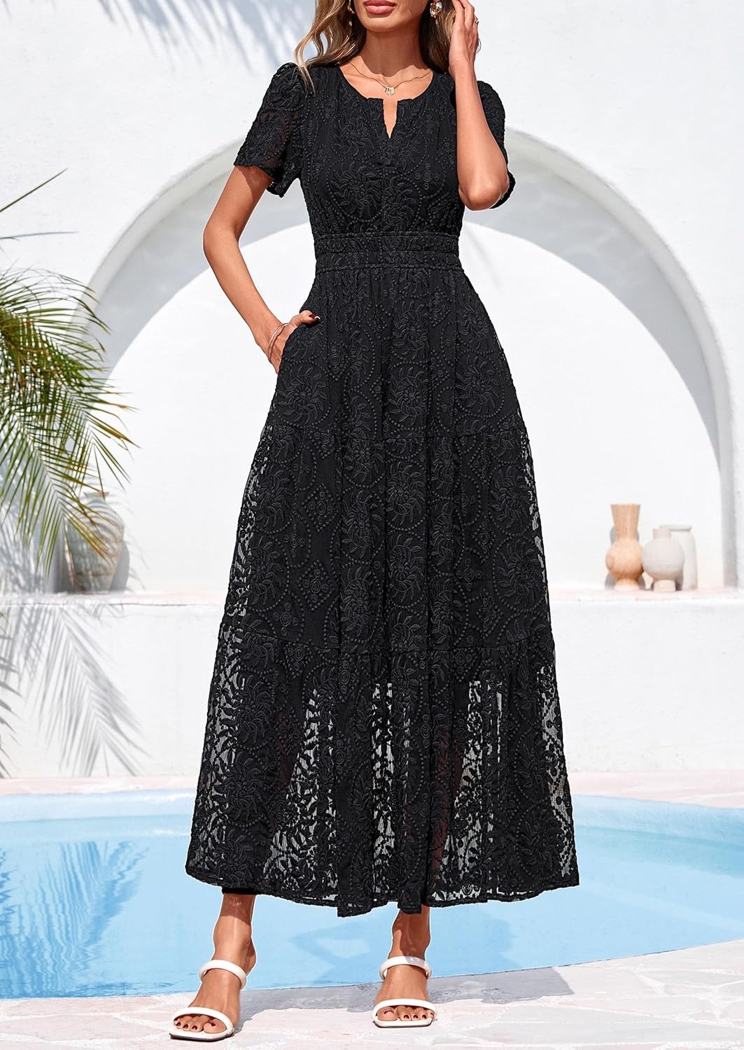 PRETTYGARDEN Womens Maxi Dress 2026 Floral Summer Spring Embroidered ...