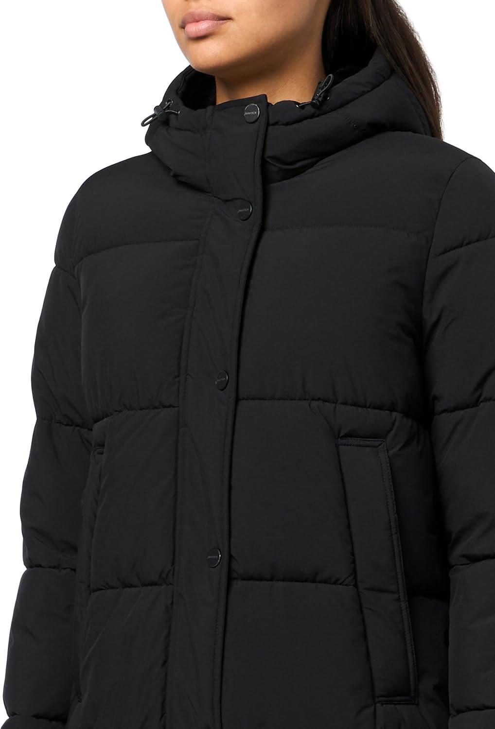 Nautica womens Long Stretch Puffer Jacket – Heavyweight Winter Coat ...