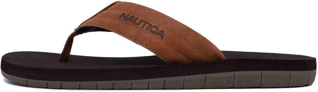 Nautica Men’s Flip Flop Shower Sandals Slides – Comfortable Waterproof ...
