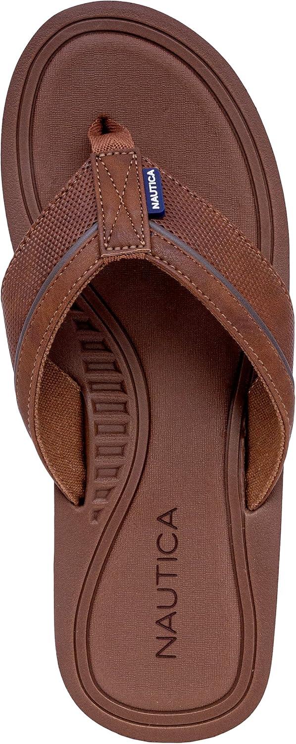 Nautica Men’s Flip Flop Shower Sandals Slides – Comfortable Waterproof ...