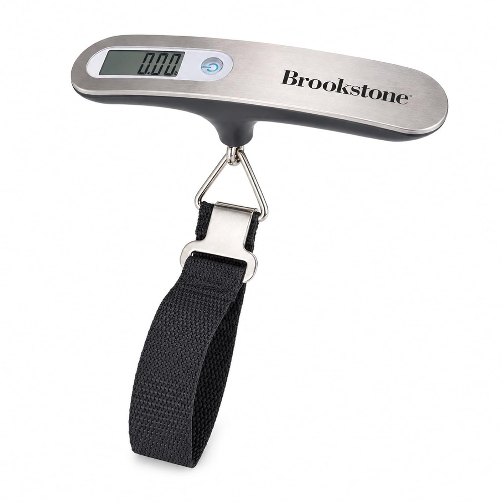 Brookstone Digital Luggage Scale – Compact Handy Luggage Weight Scale ...